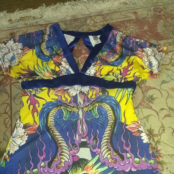 Ed Hardy | Tops | Ed Hardy Tattoo Print For 95s | Poshmark